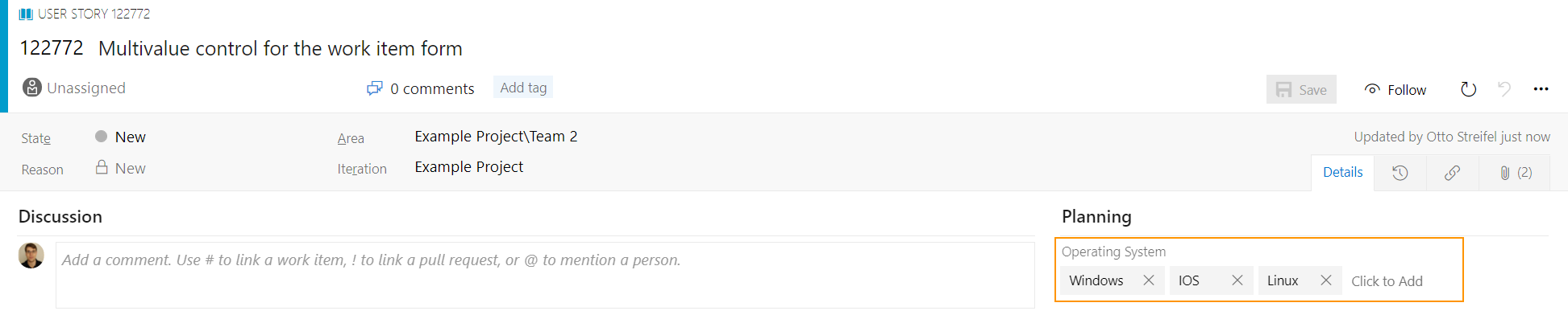 Multivalue control - Visual Studio Marketplace